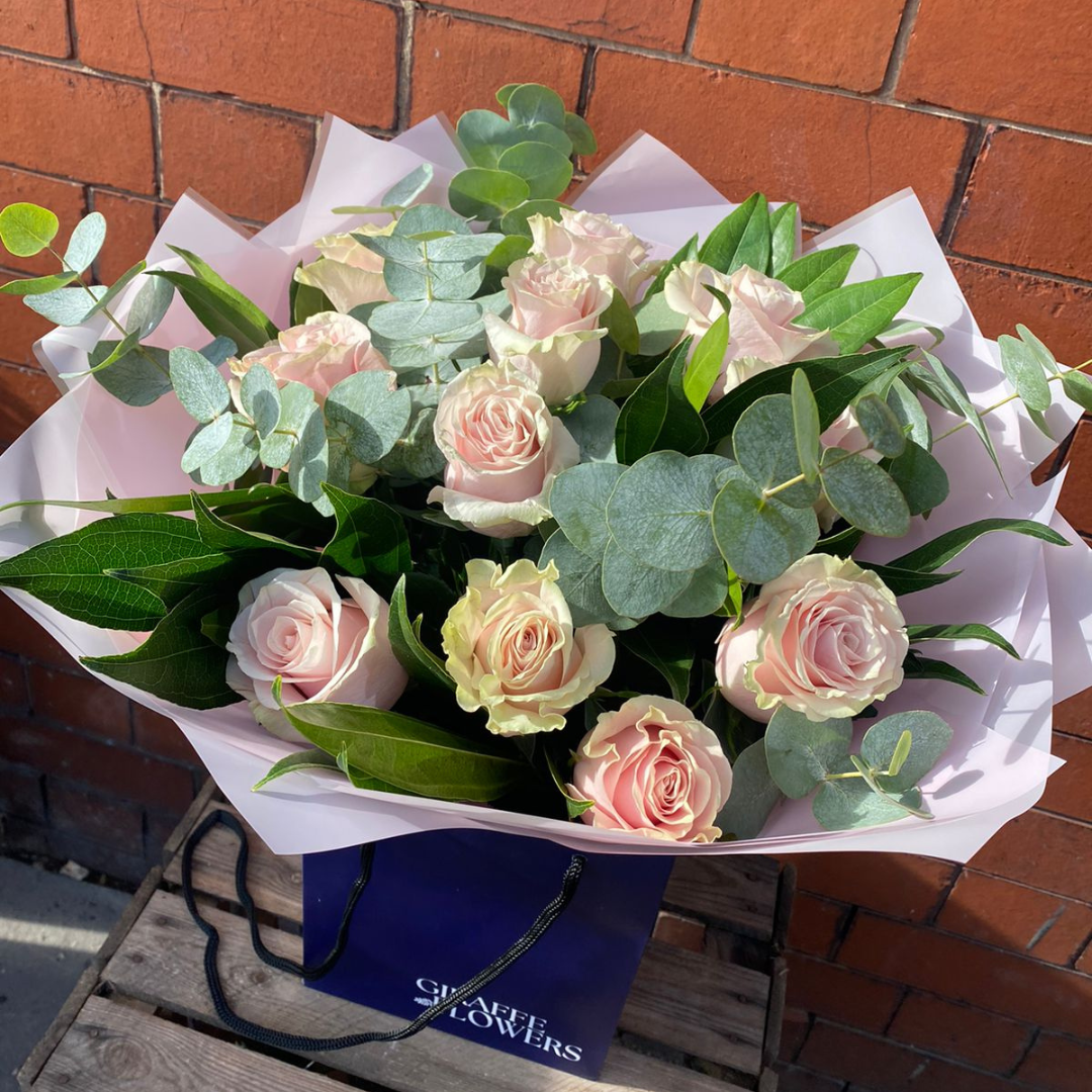 Pink Rose Flower Arrangements 6 Pink Roses Fresh Flower Bouquet